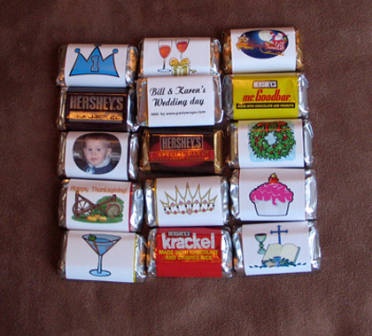 Miniature Candy Bar Favors - Personalized Custom Hershey Mini Candy Bar ...